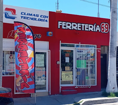 Ferretería 69 y Climas Con Tecnologia Aires Acondicionados en Guaymas 🧱